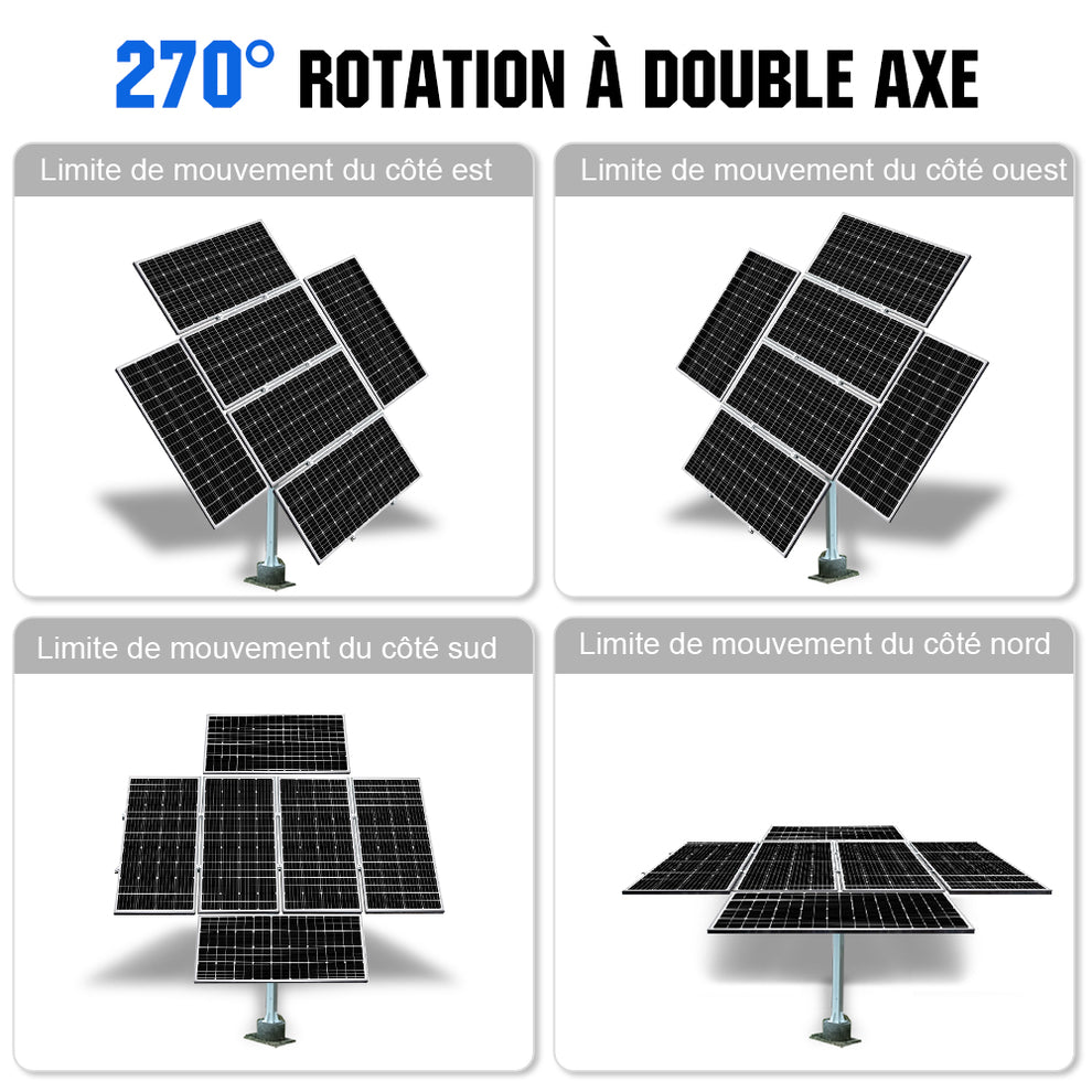 Système de suivi solaire à deux axes avec suivi solaire | ECO-WORTHY#N ...